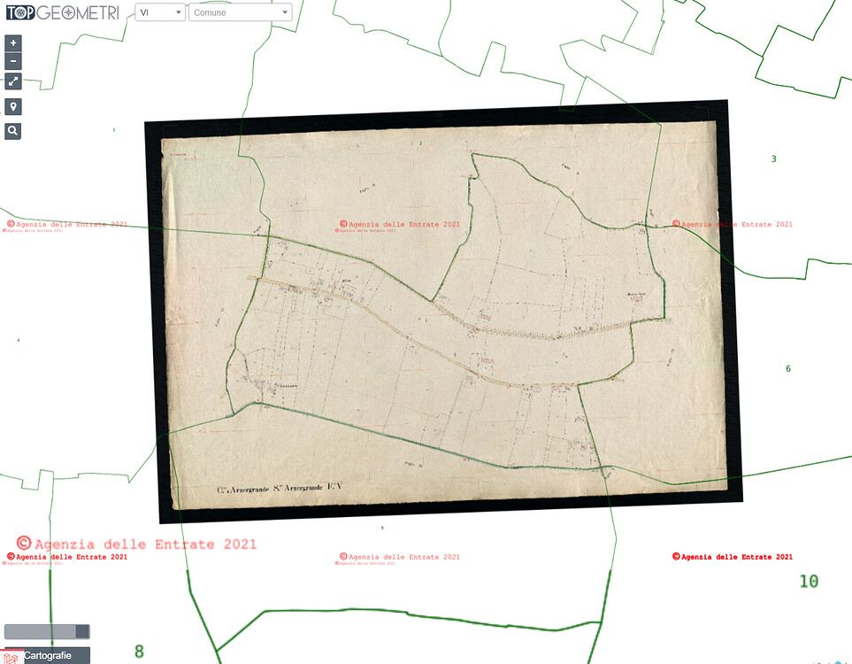 Mappe d'impianto e rilievi sopra la cartografia catastale - Catasto ...