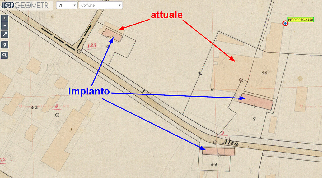 Mappe d'impianto e rilievi sopra la cartografia catastale - Catasto ...