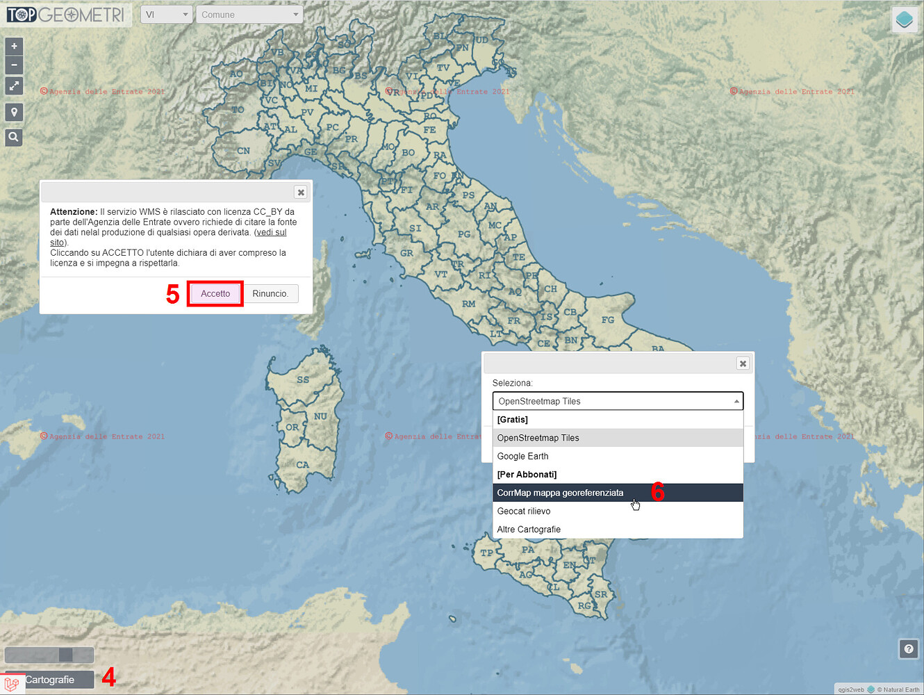 Mappe d'impianto e rilievi sopra la cartografia catastale - Catasto ...