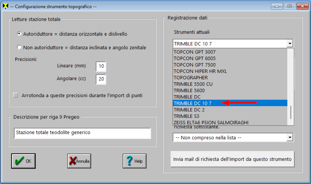 Geocat - import rilievi GPS Trimble da file DC v10.7 - Supporto CorrMap ...